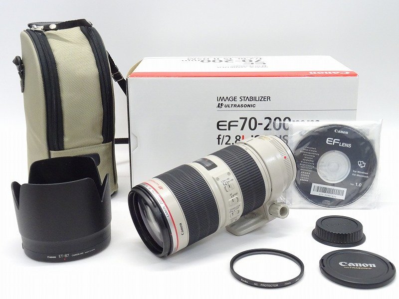 【目立った傷や汚れなし】【中古レンズ 正常作動品】キャノン EF70-200mm F2.8L USMの落札情報詳細 - ヤフオク落札価格検索 ...