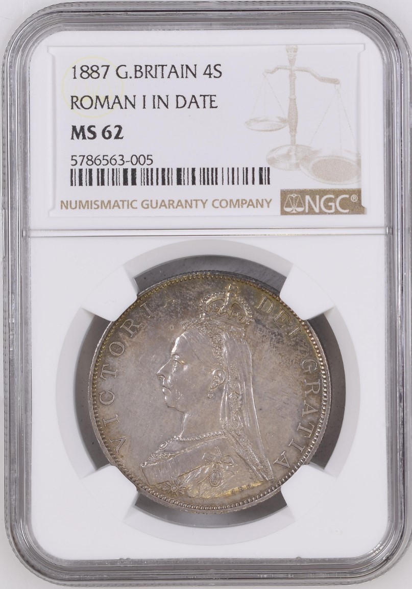 【未使用に近い】【MS62鑑定】1887年 イギリス ビクトリア 女王 ジュビリーヘッド ダブルフローリン (4シリング ) 銀貨 NGC鑑定 MS62の落札情報詳細 - ヤフオク落札価格検索 ...