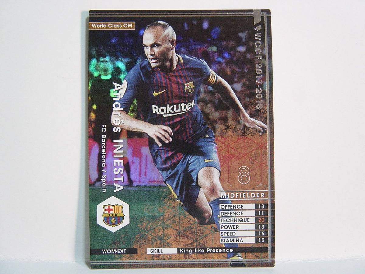 【未使用に近い】WCCF 2017-2018 WOM-EXT アンドレス・イニエスタ Andres Iniesta Lujan 1984 ...