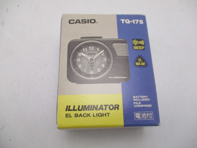 【未使用】★☆カシオ CASIO トラベルクロック 目覚まし時計 ILLUMINATOR TQ-175 新品未使用☆★の落札情報詳細 - Yahoo!オークション落札価格検索 オークフリー