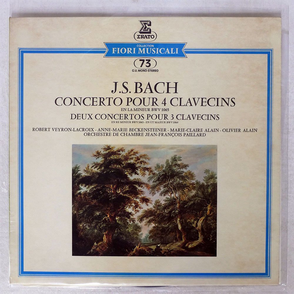 【目立った傷や汚れなし】仏 VA (ロベール・ヴェイロン＝ラクロワ)/BACH : CONCERTOS POUR 4 ET 3 CLAVECINS/ERATO EFM8073の落札情報詳細 ...
