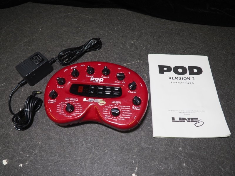 【やや傷や汚れあり】A711【現状品】KORG LINE6 アンプシュミレーター POD Version 2.0 コルグ エフェクターの落札情報詳細 - ヤフオク落札価格検索 オークフリー