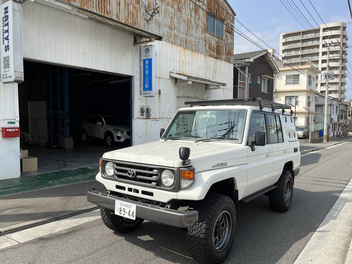 【走行距離 318,000 km】平成12年式 HZJ76 ランドクルーザー70 後期 ディーゼル 4WD A/T リフトアップ公認 希少 ...