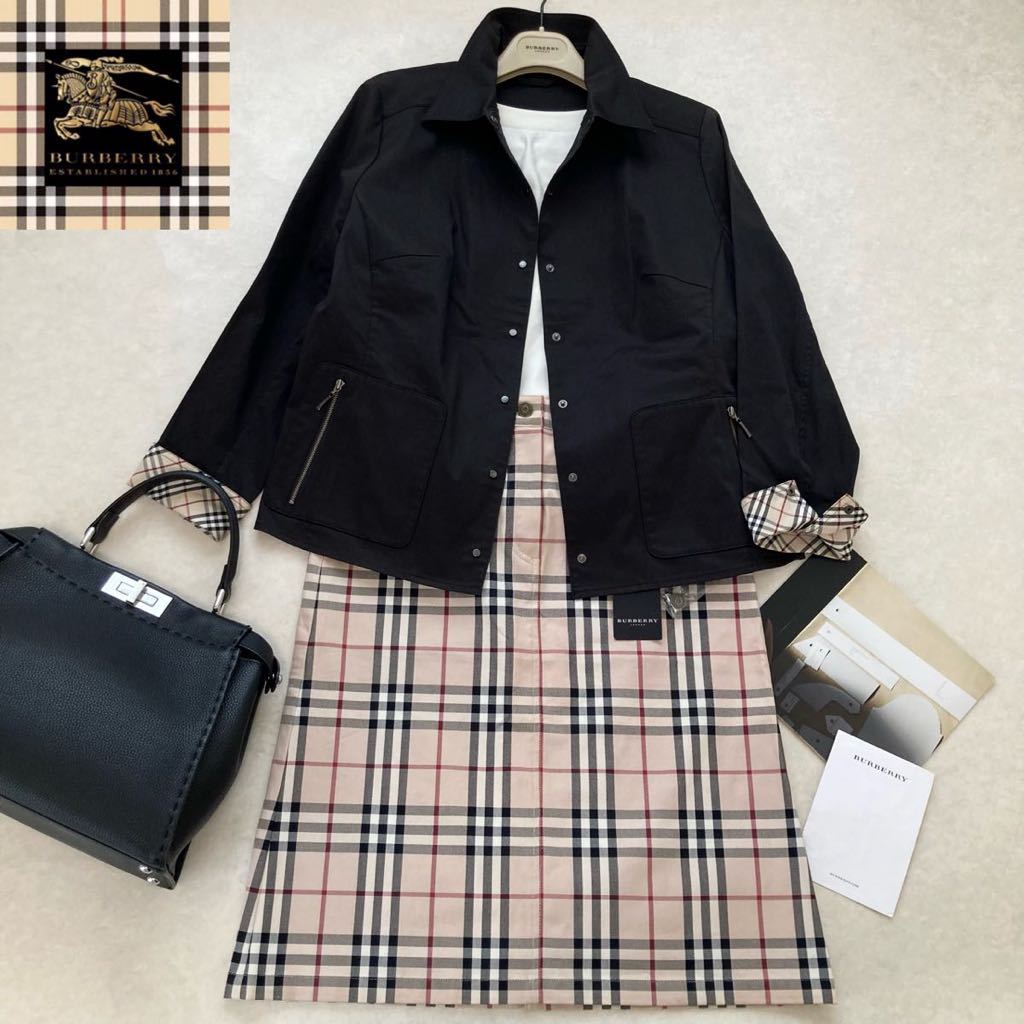 【未使用】大きいサイズ 新品タグ付美品 バーバリー BURBERRY 15号/46/XL-3L ストレッチジャケット&ノバチェックスカート 夏スーツ 通勤 フォーマルの落札情報詳細 ...
