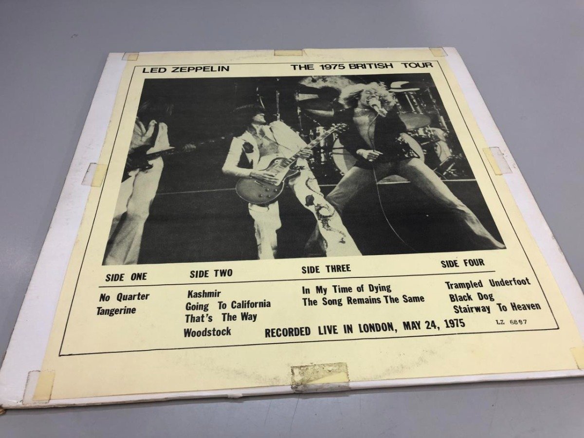 【全体的に状態が悪い】 【訳あり品 LPレコード LED ZEPPELIN THE 1975 BRITISH TOUR ？】081-02307 ...