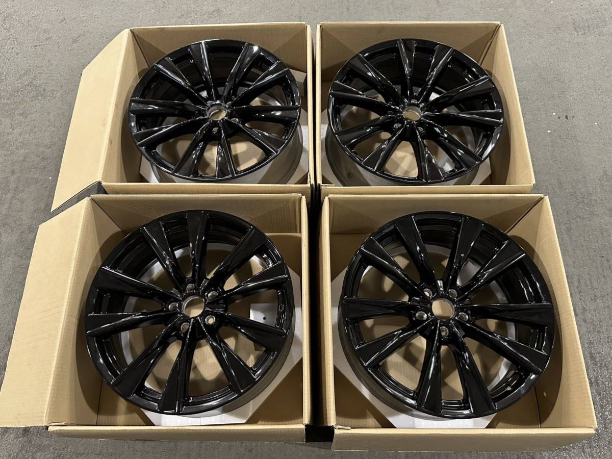【未使用に近い】LEXUS NX 20系 F SPORT 純正 20インチ アルミホイール 4本 ブラック塗装 NX350 NX350h NX450h+ 新車外し 42611-78270の落札 ...