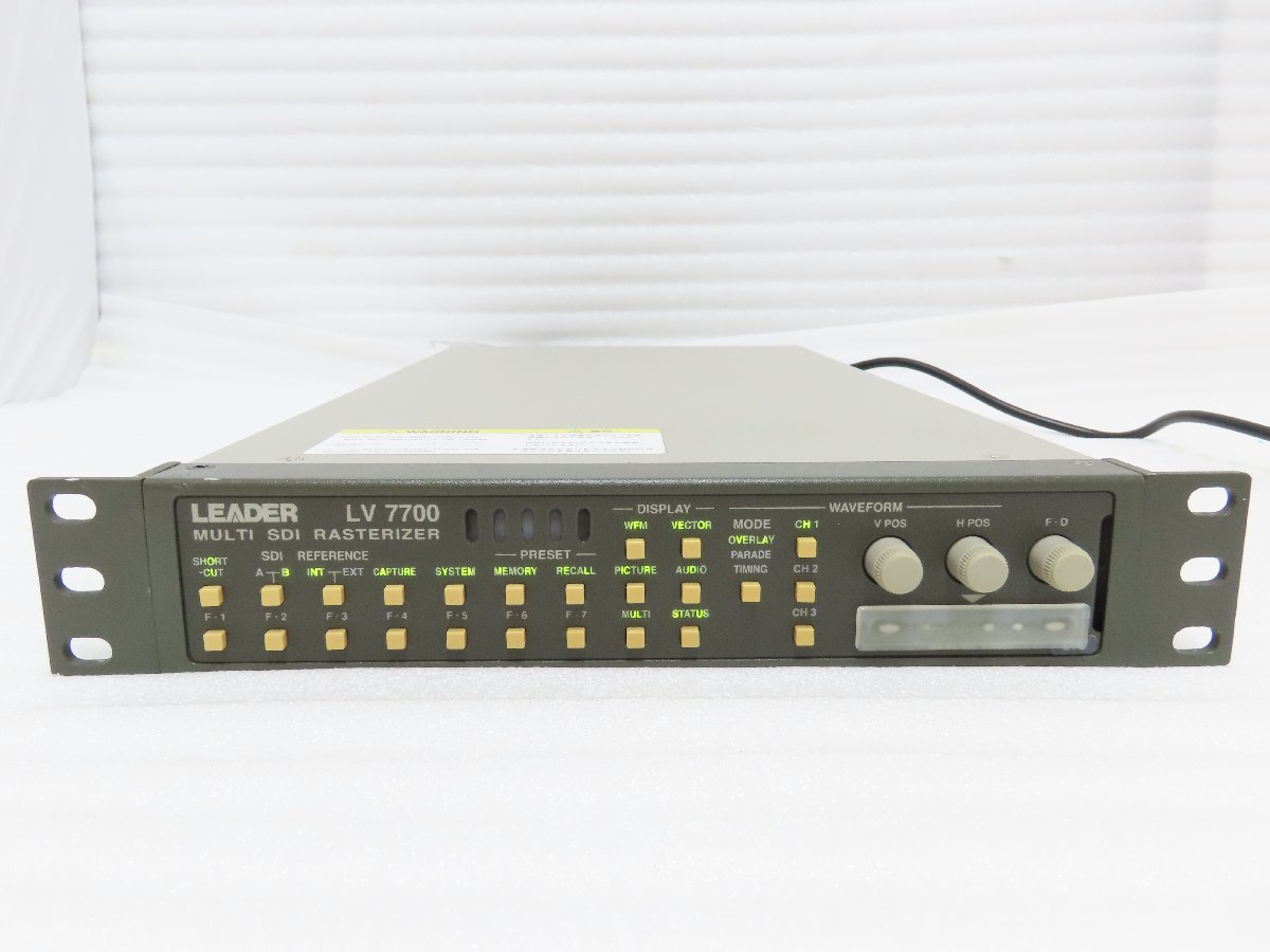 【傷や汚れあり】 100☆LEADER リーダー マルチSDIラスタライザー LV7700☆0706-837の落札情報詳細 - ヤフオク落札 ...