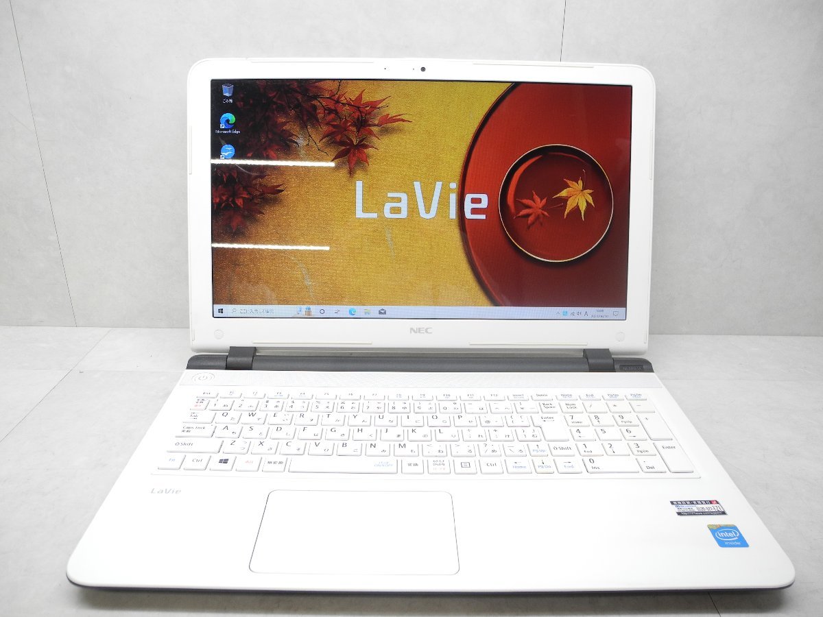 【目立った傷や汚れなし】☆NEC☆LaVie☆NS100/A1W☆Celeron 3205U 1.50GHz/4GB/500GB/Sマルチ ...