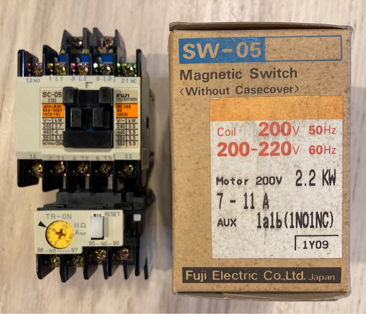 【未使用】富士電機 電磁開閉器 SW-05 Coil:200V AUX:1a1bの落札情報詳細 - Yahoo!オークション落札価格検索 オークフリー