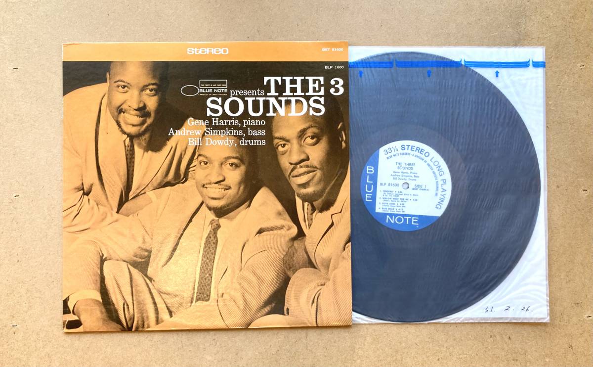 【やや傷や汚れあり】 盤美品 The Three Sounds / The Three Sounds (Blue Note BST 81600) 1973 US EX- Bop Gene ...
