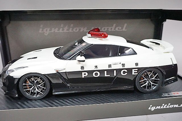 【やや傷や汚れあり】ignition model イグニッションモデル 1/18 日産 GT-R R35 2018 栃木県警察高速道路交通警察 ...