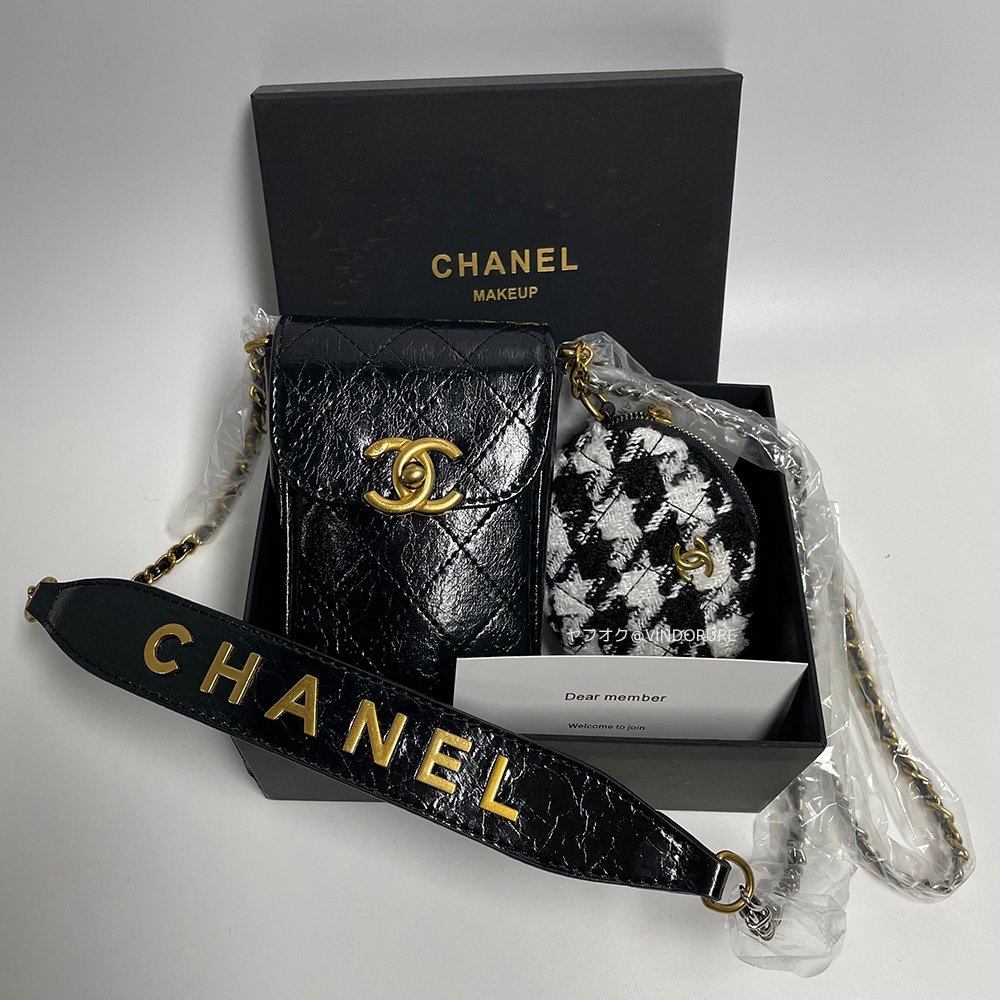 【未使用】【未使用】 シャネル ノベルティ 非売品 スマホポーチ ミニバッグ コインケース 斜め掛け 箱付き CHANEL VIPプレゼント レディースの落札情報詳細 - Yahoo ...