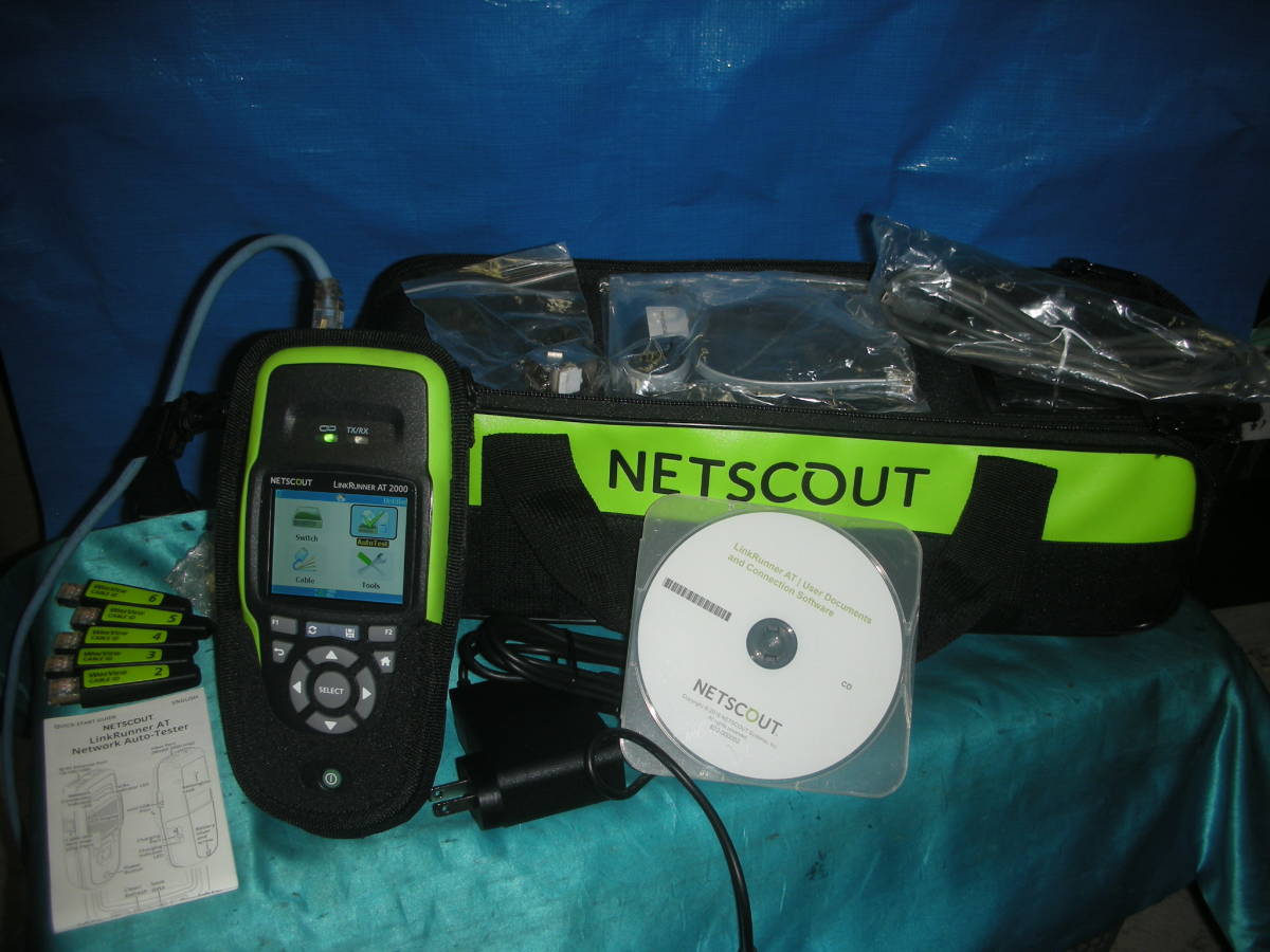 【目立った傷や汚れなし】☆付属品多数！Network Auto Tester！FLUKE/NETSCOUT LinkRunner AT ...