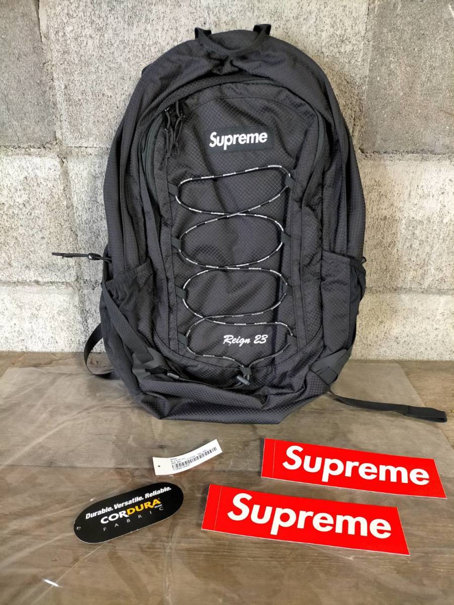 【未使用に近い】22ss Supreme Backpack Black タグ、ステッカー付き Supreme Online 購入 シュプリーム バックパック ブラック リュック バッグの落札 ...