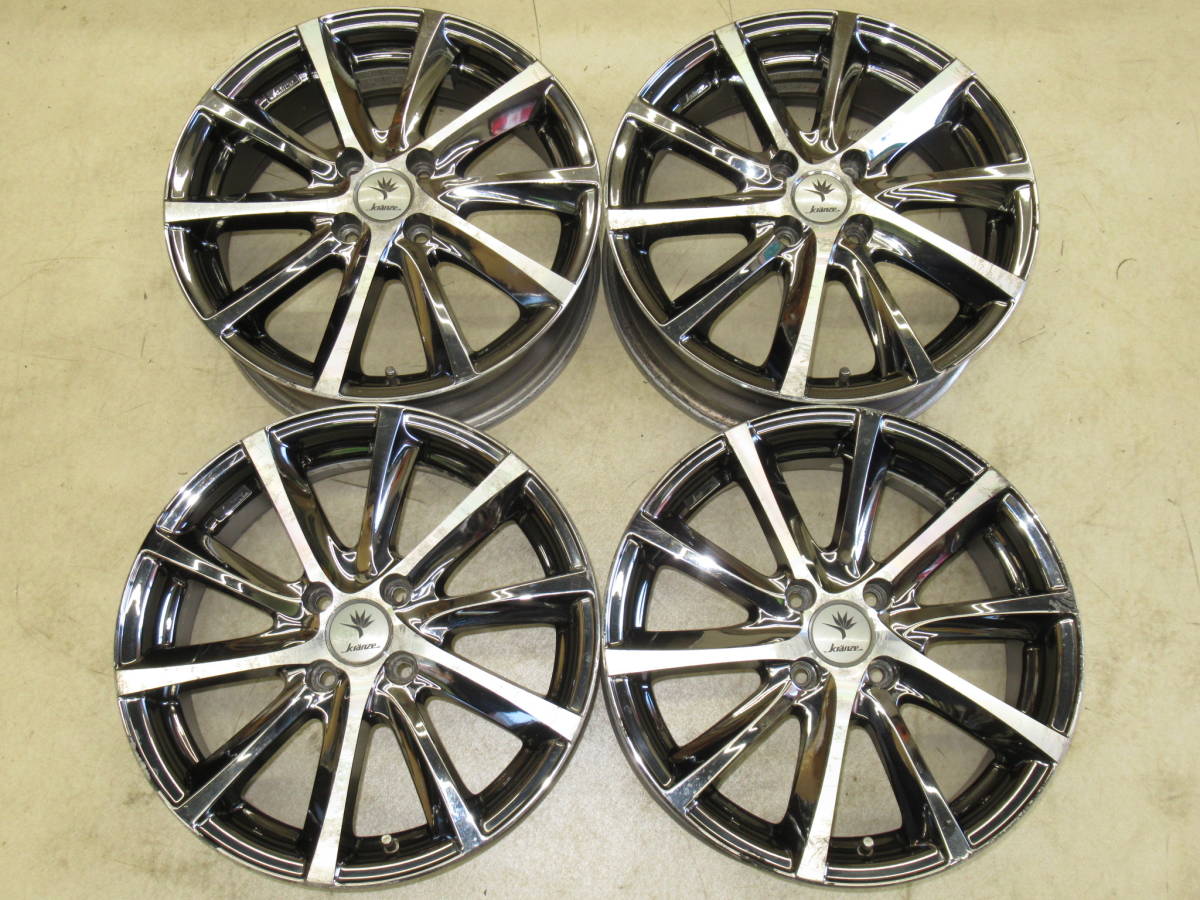 【傷や汚れあり】ローダウン軽サイズ！Weds クレンツェ Vishunu(ヴィシュヌ)550EVO 5.5J-16 off+45 pcd100/4H ホイールのみ4本 ワゴンR,ムーヴ,タント ...