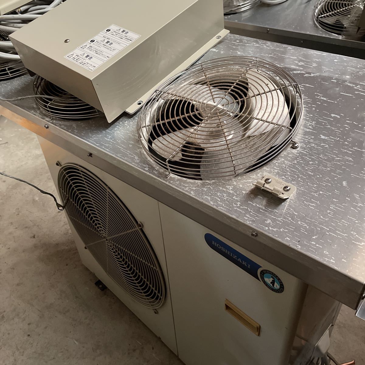 【目立った傷や汚れなし】ホシザキ 冷蔵 コンデンシングユニット 室外機HUS-22RA-UC ユニットクーラー 室内機 HUS-22RA-E 3相 200V 50/60Hz 2016年の落札 ...