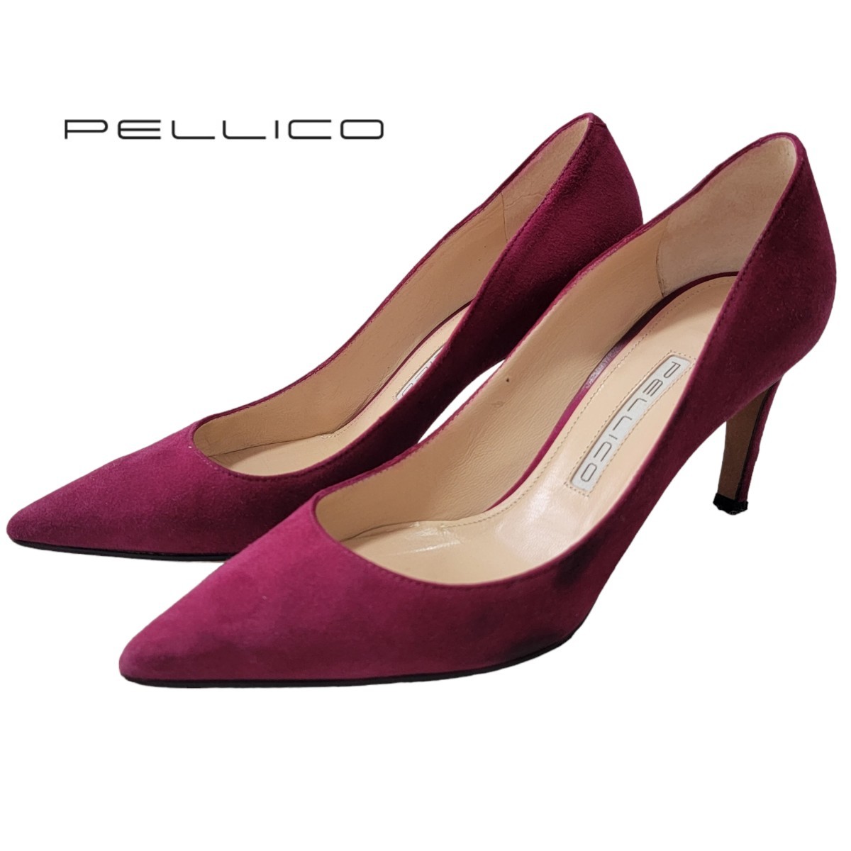 【やや傷や汚れあり】【抜群の歩きやすさ】イタリア製 ペリーコ PELLICO 牛革スエード 35 1/2 ヒールパンプス 22.5㎝ ボルドー色の落札情報詳細 - ヤフオク落札価格検索 オークフリー