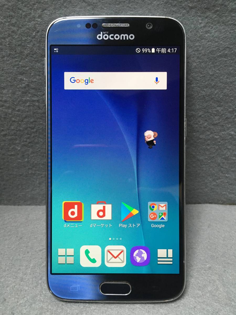 【傷や汚れあり】Docomo SAMSUNG SC-05G Galaxy S6 黒色 ブラックサファイア docomo 動作品 即決 送料無料 ...