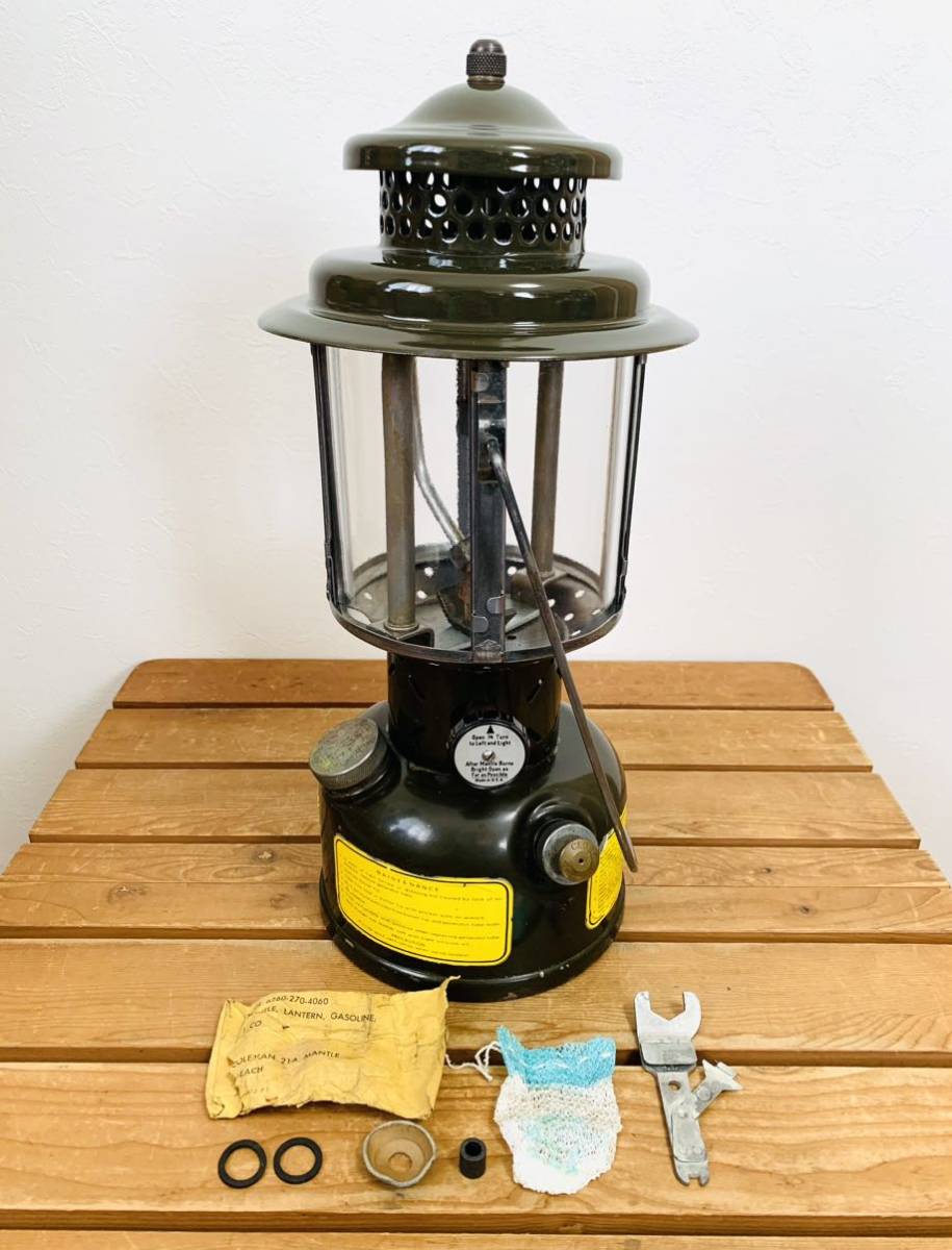 【傷や汚れあり】★名品！USミリタリー ★コールマン Coleman 252A GIランタン1973年 ミルスペック クワドラントグローブ USA 米軍 オリーブドラブの落札情報詳細 ...