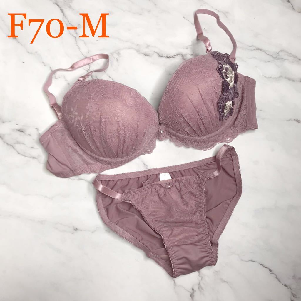 【未使用】F70ブラショーツセット♪可愛いピンク花柄レース★ショーツM未使用、私のお気に入り♪仕事上早期終了あり トップ93アンダー70cmの落札情報詳細 - ヤフオク落札価格検索 オークフリー
