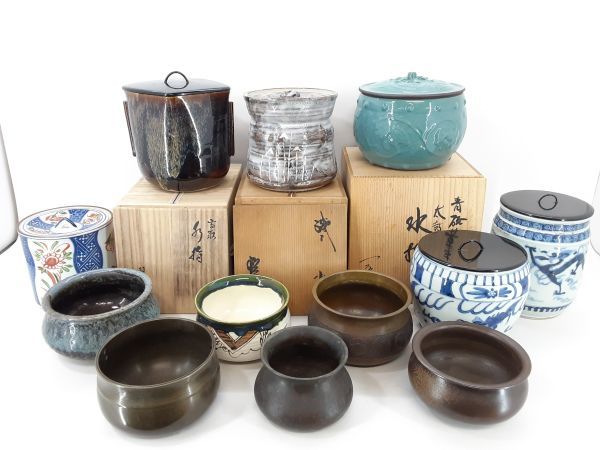 【中古】【加】1147e 時代 陵山 作 銅製 麒麟蓋鳳凰双耳麒麟図香炉 3,14㎏ / 金工 古銅 唐銅 茶道具の落札情報詳細 - ヤフオク ...