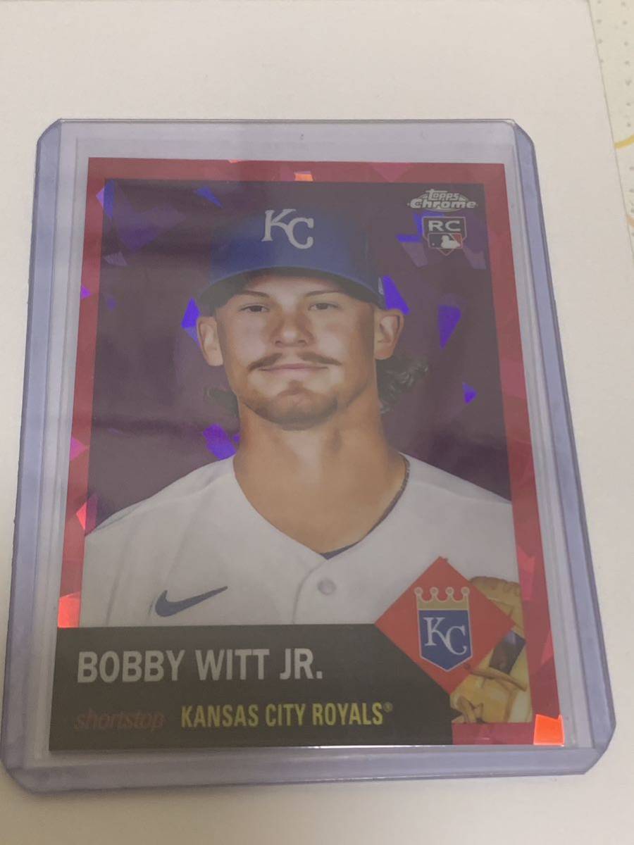 【目立った傷や汚れなし】Bobby Witt jr 2022 Topps Chrome RC Red Atomic refractor /100 ボビー・ウィット Jr ルーキー ...