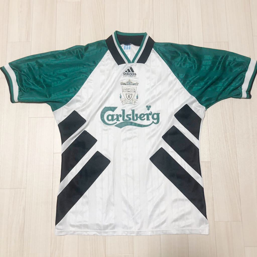 【やや傷や汚れあり】90s vintage adidas リバプール ユニフォーム LIVERPOOL carlsberg adidas ...