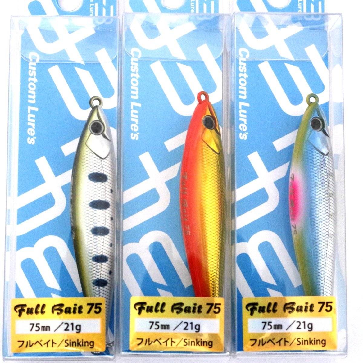 【未使用】 d3カスタムルアーズ フルベイト75 75mm/21g 3個セット ①の落札情報詳細 - ヤフオク落札価格検索 オークフリー