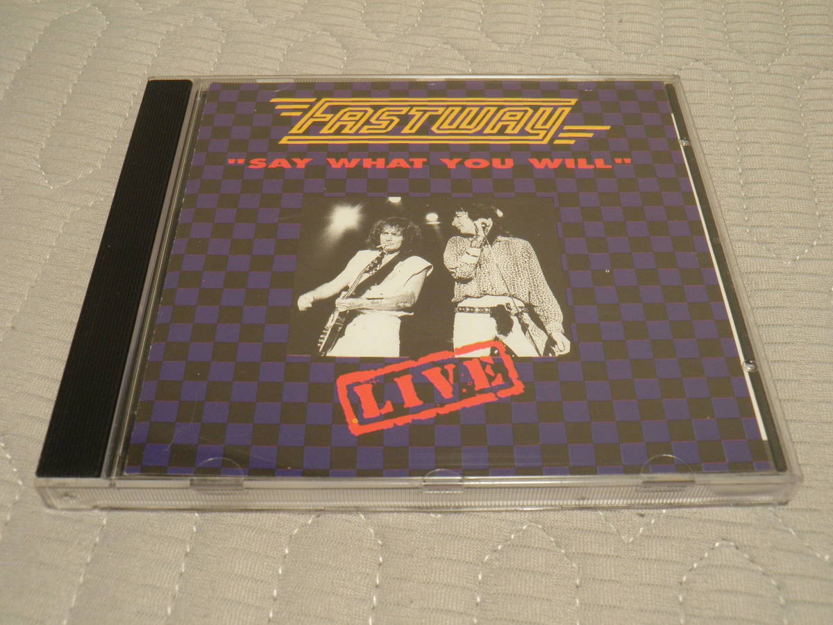 【目立った傷や汚れなし】レア希少 FASTWAY [ SAY WHAT YOU WILL ]LIVE！輸入盤の落札情報詳細 - ヤフオク落札 ...