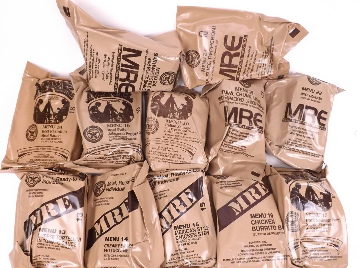 【未使用】米軍実物 2023年2月検【 AMERIQUAL】MREレーション/戦闘食 MENU-B [mre43] 全国送料無料♪の落札情報詳細 - ヤフオク落札価格検索 オークフリー