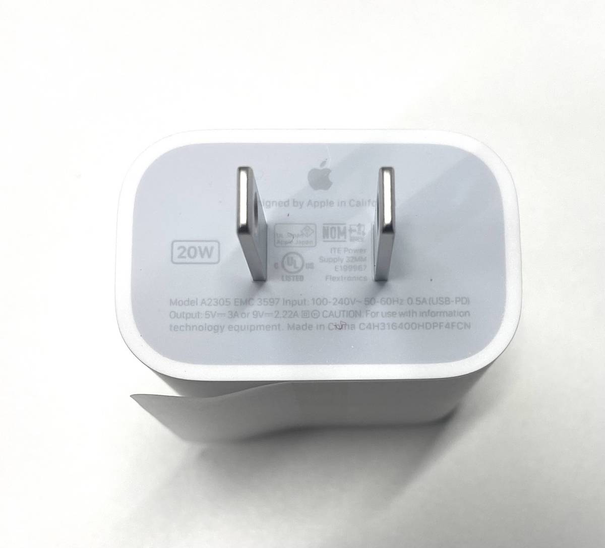 【未使用】《新品未使用！ Apple純正 A2305 電源アダプター USB-C iphone iPad 充電器 20W》の落札情報詳細 ...