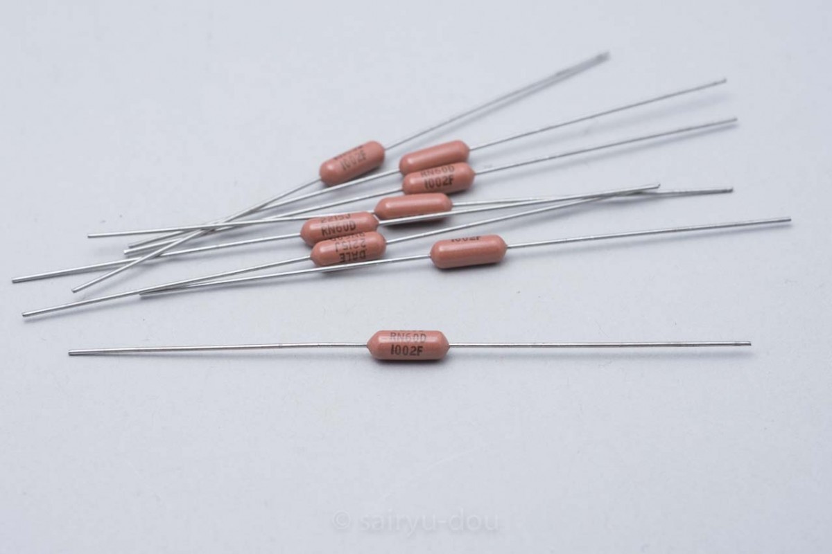【未使用】RN60D 10kΩ（1002F） 1/4W Vishay/DALE 金属皮膜抵抗 新品8個セットGの落札情報詳細 - Yahoo!オークション落札価格検索 オークフリー