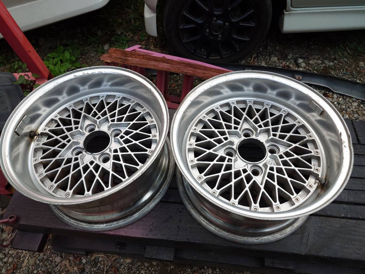 【やや傷や汚れあり】【1円～】希少当時モノ☆SSRリバースメッシュ 7.5J-5 2本セット AE86【売切】の落札情報詳細 - ヤフオク落札価格検索 オークフリー