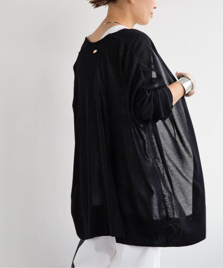 【未使用】【新品未使用】2023ss ドゥーズィエムクラス MUSE shake code ショートカーディガン ブラック ロングシーズン 黒 ...