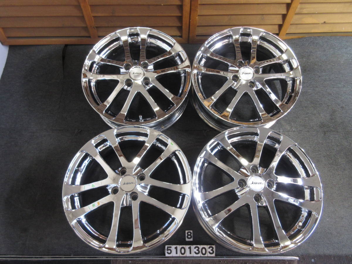 【やや傷や汚れあり】G1400-1 ②★メッキ★Weds Kranze LXZ 4本セット★16インチ5.5J＋45 4穴PCD100★軽カーカスタムの落札情報詳細 - ヤフオク落札価格検索 ...