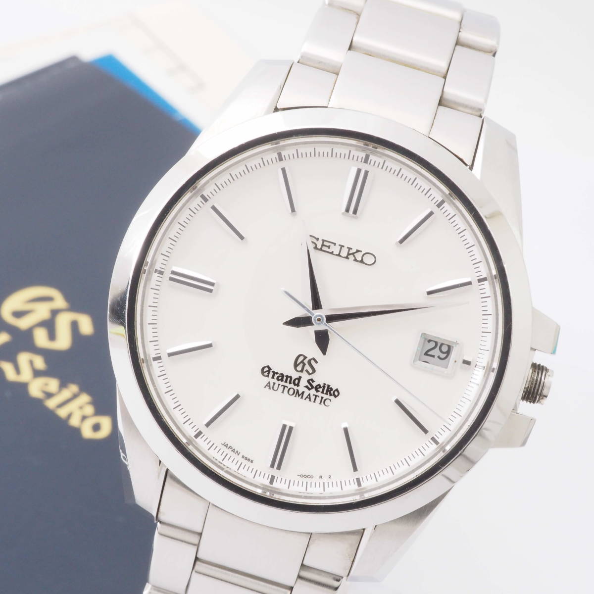 【全体的に状態が悪い】【希少品】グランドセイコーメカニカル SBGR055 9S65-00C0 A4 SEIKO Grand Seiko GS デイト 自動巻シルバー 裏スケ 男性腕時計 ...