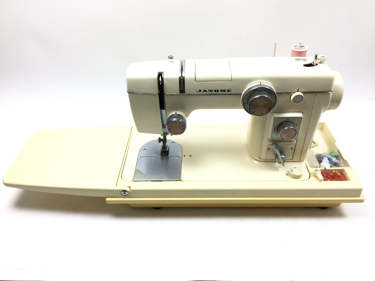 【目立った傷や汚れなし】67787 動作未確認 美品 JANOME ジャノメ ミシン 661型 N-265 コンパクトミシン ハンドクラフト ...