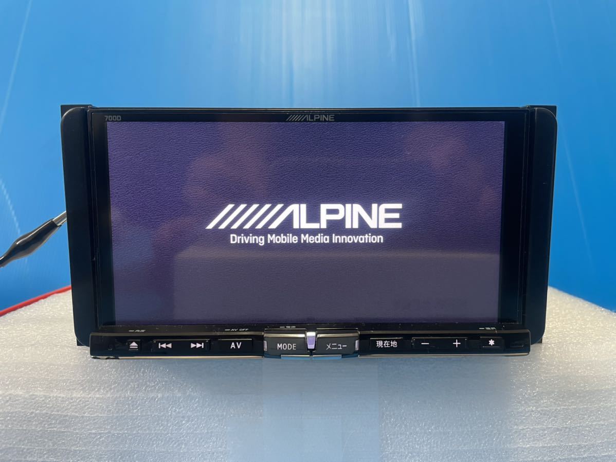 【やや傷や汚れあり】ALPINE/アルパイン 700D 2017年 SDナビ /Bluetooth/TV地デジフルセグ/USB/SD/HDMI ...