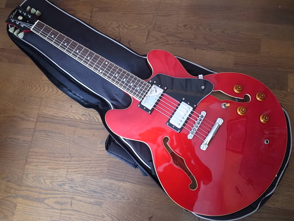 【やや傷や汚れあり】TOKAI ES60 SRトーカイ/セミアコES-335モデル東海楽器チェリーレッド/フルアコ箱物シンボディ/ブルース ...
