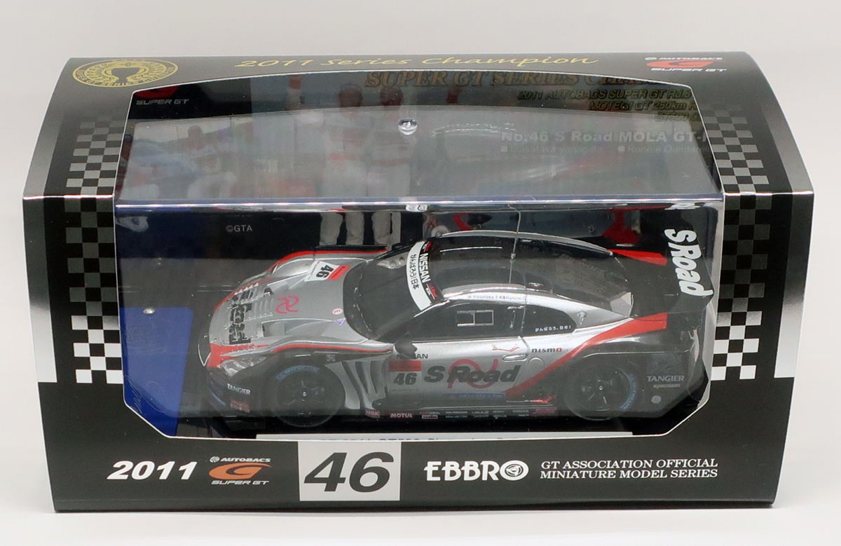 【やや傷や汚れあり】エブロ 1/43 ロード モーラ GT-R スーパーGT500 2011 チャンピオン #46 柳田真孝/ロニー・クインタレッリの落札情報詳細 - Yahoo!オークション ...