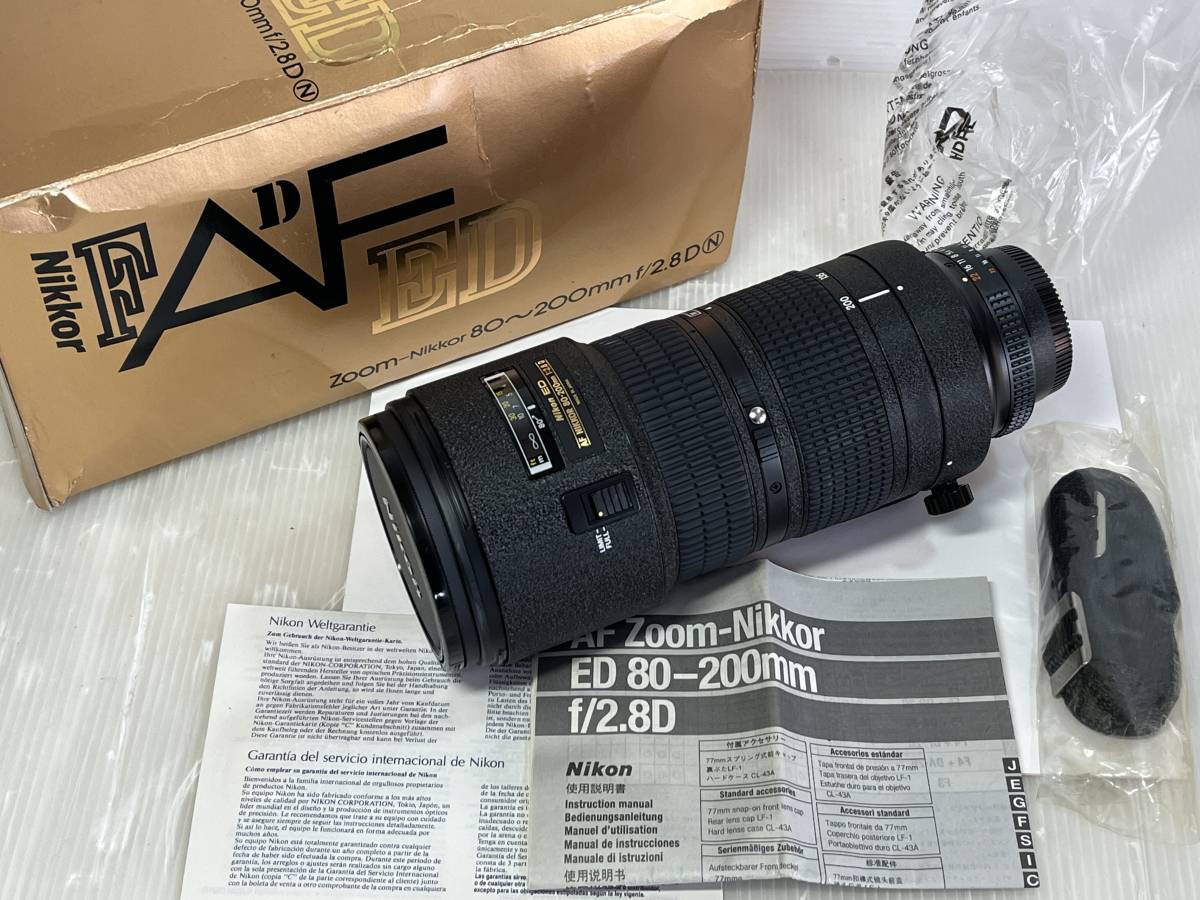 【未使用】未使用品 NIKON/ニコン AF ZOOM NIKKOR ED80-200mm f2.8ED 取説/ストラップ付の落札情報詳細 ...