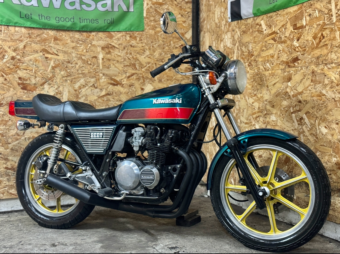 【目立った傷や汚れなし】京都～ Kawasaki Z400J 国内カスタムE4仕様 KZ400EE リアディスク 180kmメーター ローン可 検索) Z400FX Z500FX Z550FX ...