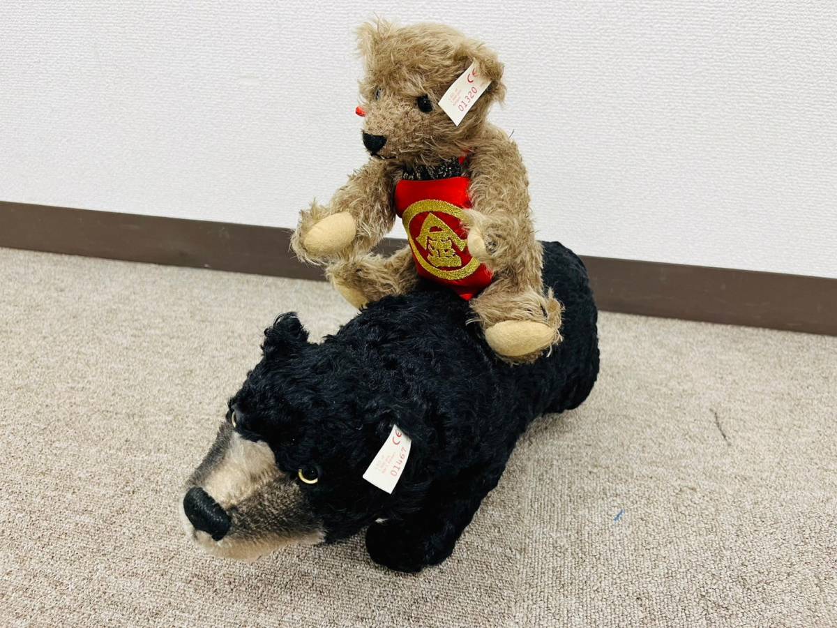 【やや傷や汚れあり】b 日本限定 Steiff シュタイフ Kintaro 金太郎 ブラックベア テディベア の落札情報詳細 ヤフオク落札