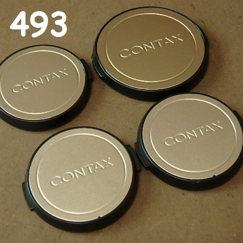 【目立った傷や汚れなし】FK-493 CONTAX レンズキャップ 4点 GK-41 (46mm用) GK-51（55mm用） レタパ520 ...