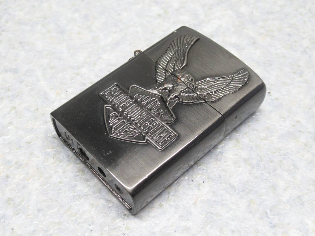 【やや傷や汚れあり】EAGLE DOUBLE FLAME HARLEY DAVIDSON風 ハーレーダビッドソン ガスライター ZIPPO型 火花確認 管理L1204Gの落札情報詳細 ...