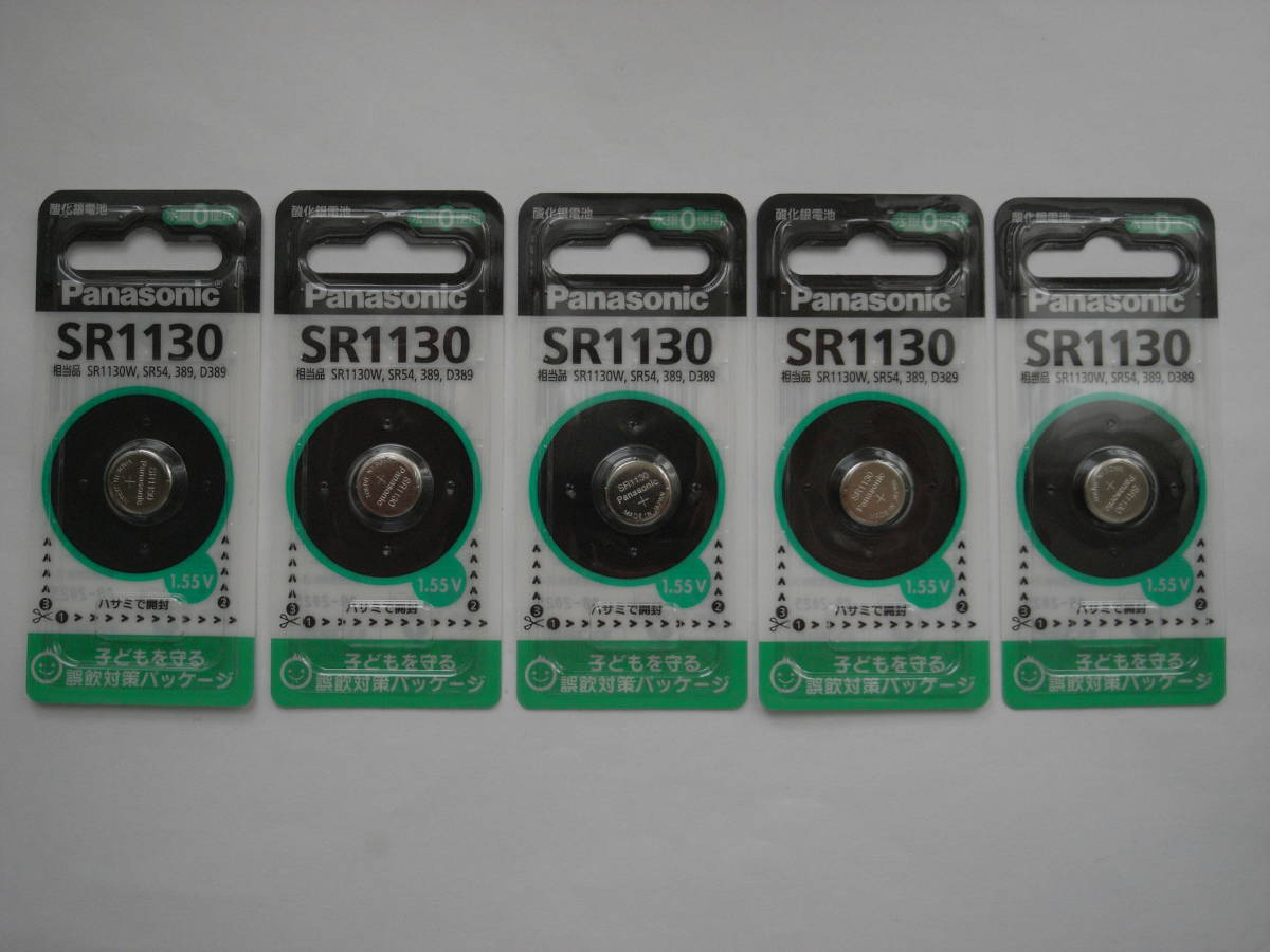 【未使用】Panasonic パナソニック★SR1130★酸化銀電池×5個セット★使用推奨期限：2025年8月★No.②の落札情報詳細 ...