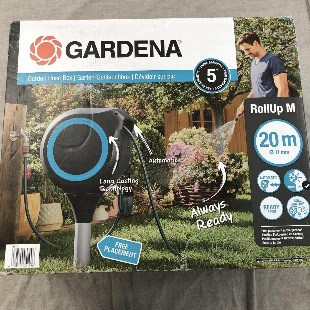 【未使用】GARDENA(ガルデナ) スパイク式 自動巻取りホースボックス RollUp M 20m 360度回転 UV・防霜 ホースリール 18614-20の落札情報詳細 - Yahoo ...
