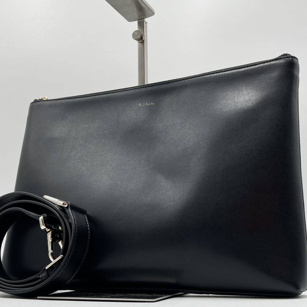 【未使用に近い】1円～【未使用級】現行モデル ポールスミス Paul Smith ショルダーバッグ クラッチバッグ A4 2wayマルチストライプ レザー メンズ ブラックの落札情報詳細 ...