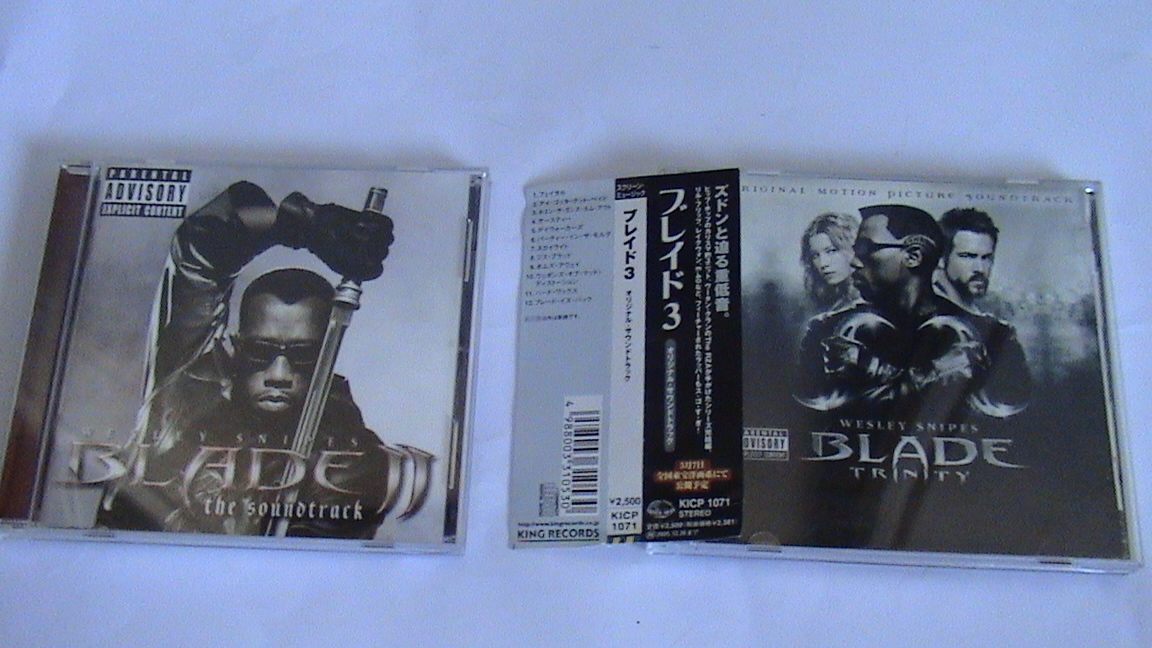 【目立った傷や汚れなし】中古 CD【Blade Ⅱ/3 trinity オリジナルサウンドトラック 2枚組】ブレイド2/trinity ...