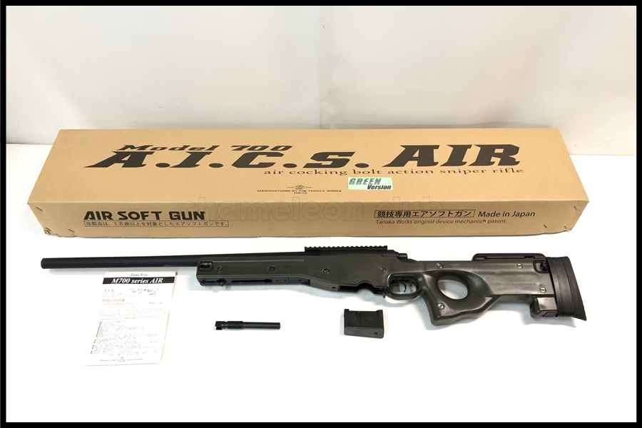 【未使用に近い】東京)タナカ レミントン M700 AICS ボルトアクション エアーコッキングライフル グリーンバージョンの落札情報詳細 ...